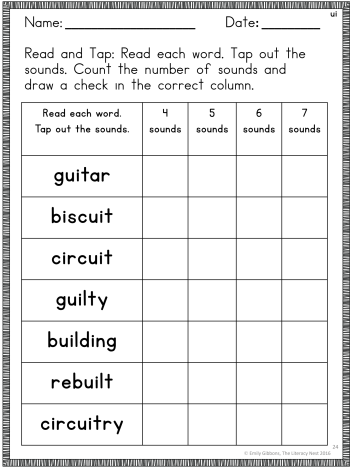 Vowel Team: UI Variant Vowels | Orton-Gillingham Multisensory Phonics ...