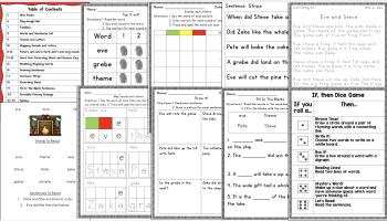 VCE Worksheets, Games and Activities for Orton-Gillingham Lessons ...