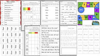 VCE Worksheets, Games and Activities for Orton-Gillingham Lessons ...