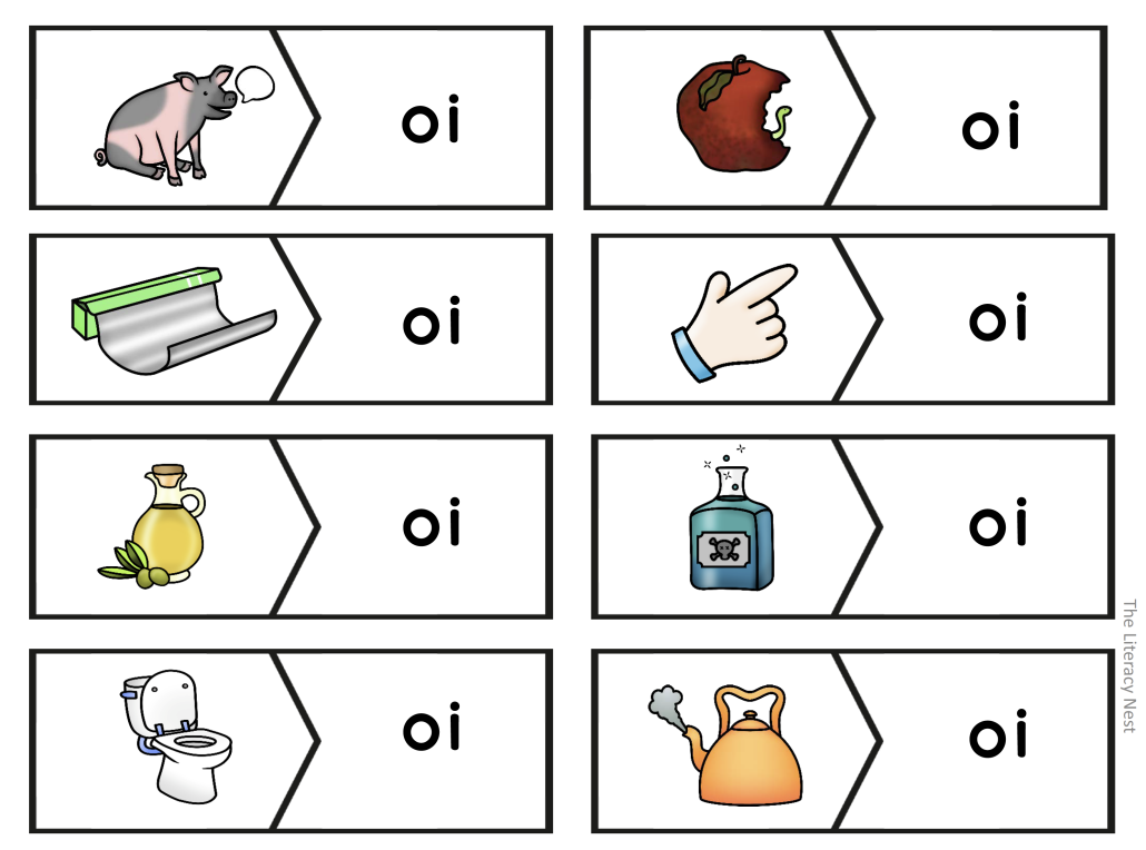 Vowel Diphthongs | Clip Cards Puzzles Orton-Gillingham Multisensory ...