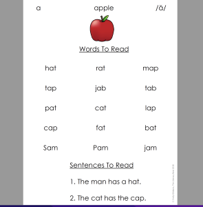 Decodable Word Lists and Sentences for Orton-Gillingham Lessons Levels ...