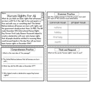 Reading Comprehension: Winter Passages | Upper Elementary | Virtual ...