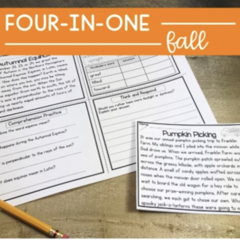 Reading Comprehension Fall Passages for Upper Elementary - The Literacy ...