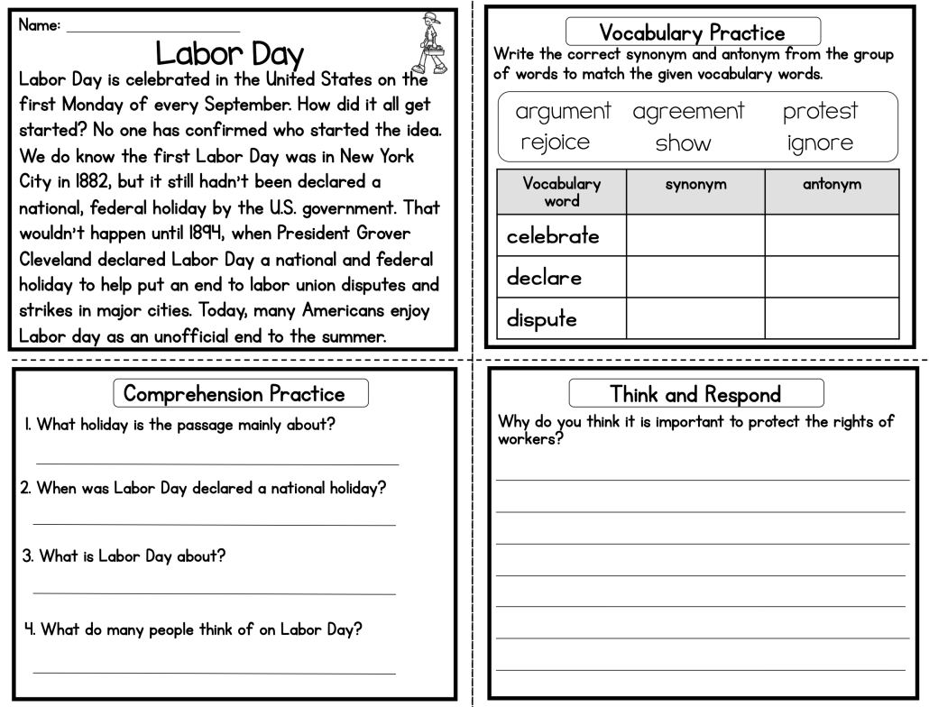 Reading Comprehension Fall Passages for Upper Elementary - The Literacy ...