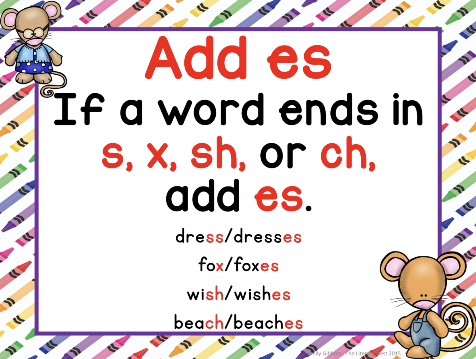 Plurals Posters Freebie Literacy Printable - The Literacy Nest