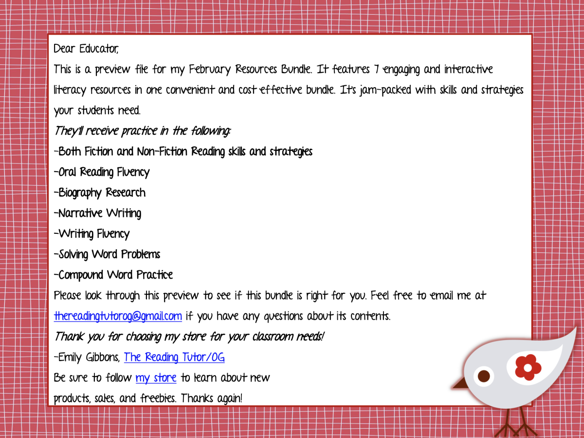 Nonfiction Fiction Literacy Centers for February Freebie Sampler - The ...