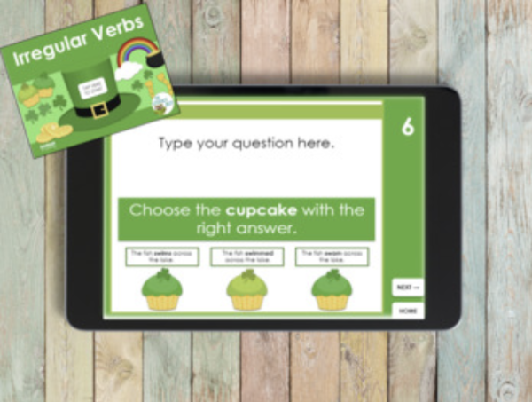 Verb Tenses Grammar Activities - St. Patrick's Day - The Literacy Nest