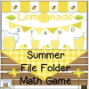Summer Math Game Lemonade Stand - The Literacy Nest