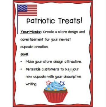 Patriotic Writing Activity for May Literacy Centers - The Literacy Nest