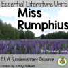 Book Companion Activities for Miss Rumphius by Barbara Cooney - The ...