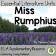 Book Companion Activities for Miss Rumphius by Barbara Cooney - The ...