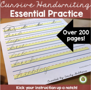 Cursive Handwriting: Introduction and Practice | Multisensory Lessons ...