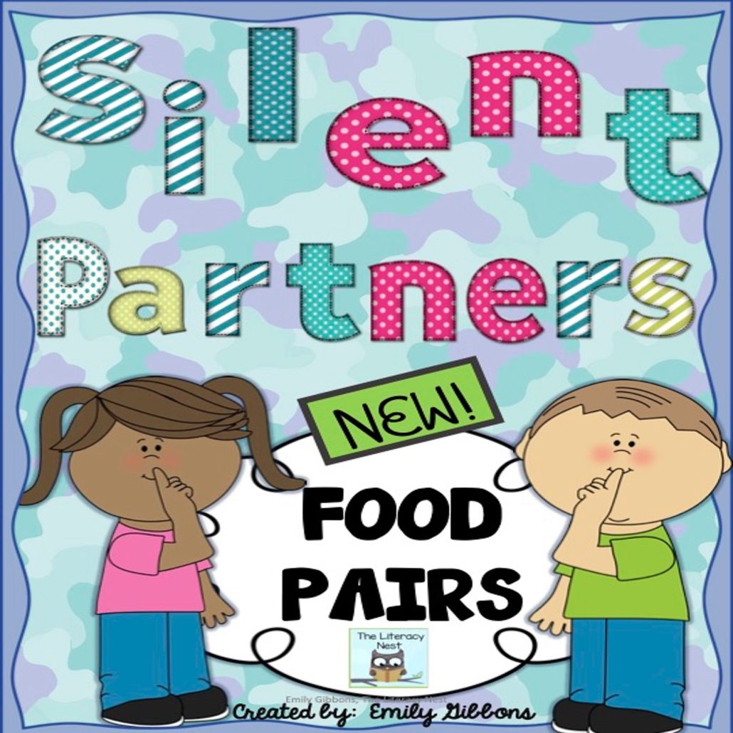 Silent Partners Food Pairs FREEBIE - The Literacy Nest