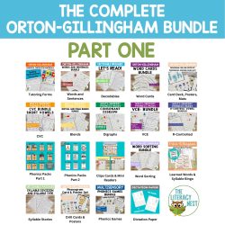 Orton-Gillingham Complete Bundle to support Orton-Gillingham Lesson ...
