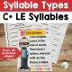 C+LE Syllable Type Orton-Gillingham Activities - The Literacy Nest