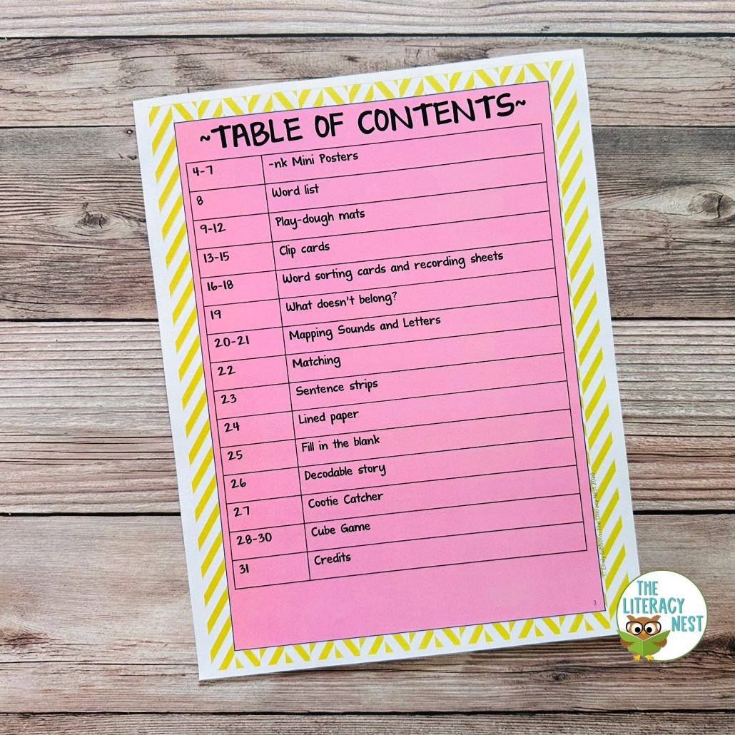 -NK Glued Sounds Phonics Activities for Orton-Gillingham Lessons - The ...