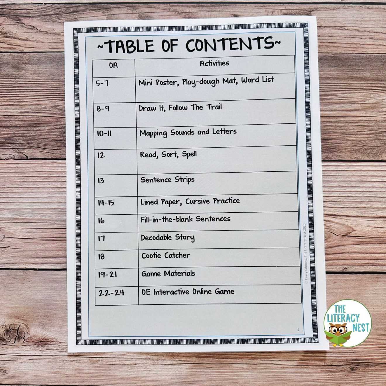 Vowel Team OE Phonics Activities for Orton-Gillingham Lessons - The ...