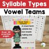 Syllable Types Vowel Teams Activities Orton-Gillingham Lessons - The ...