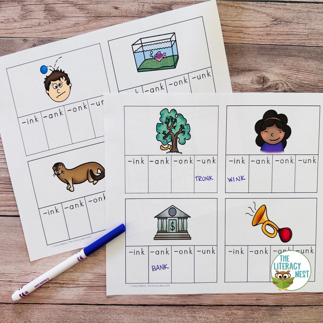 -NK Glued Sounds Phonics Activities for Orton-Gillingham Lessons - The ...