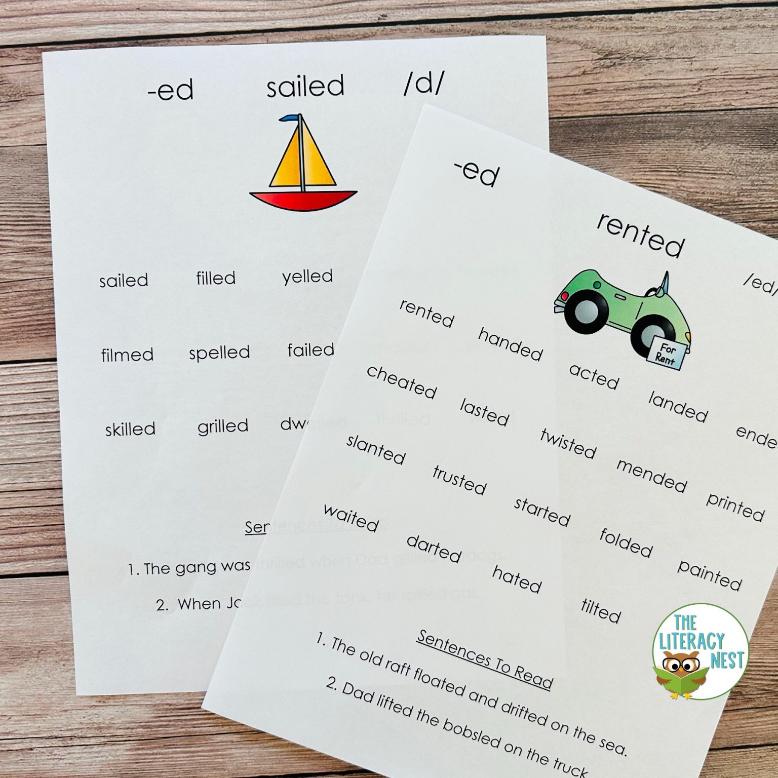 Suffix ED Spelling Practice Literacy Activity Multisensory - The ...