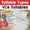 Syllable Types VCe Phonics Activities for Orton-Gillingham Lessons ...