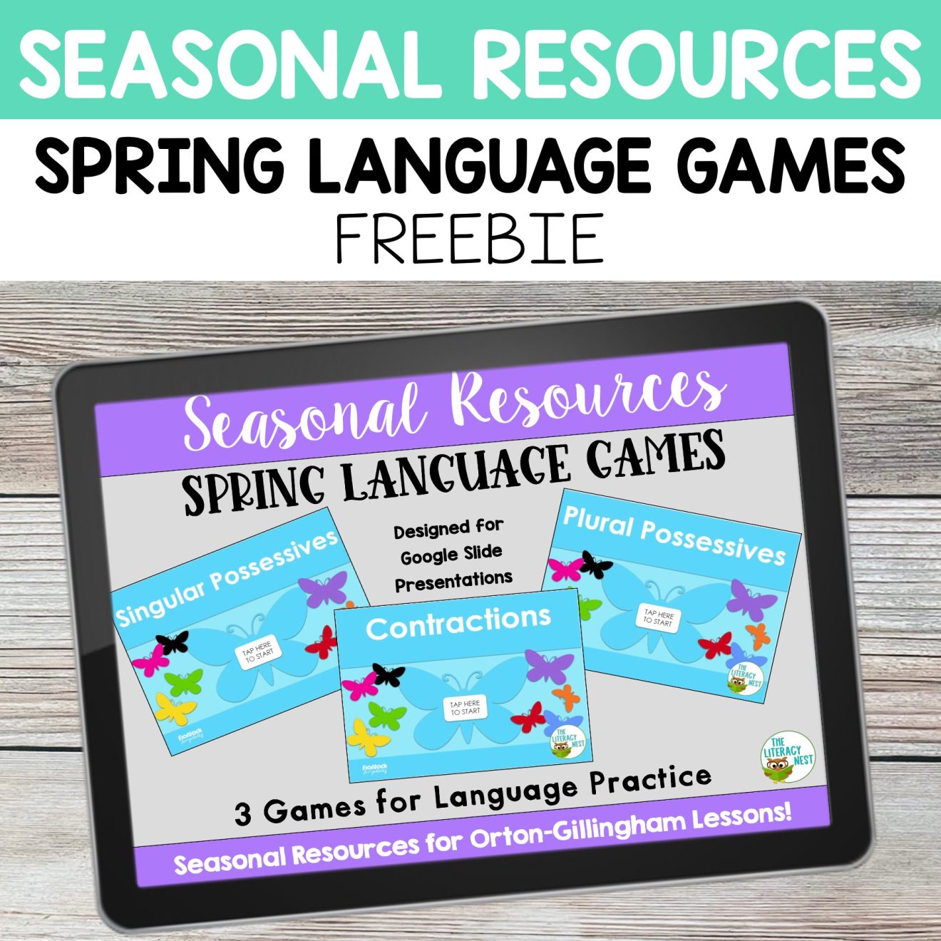Parts of Speech Games for Verbs - The Literacy Nest