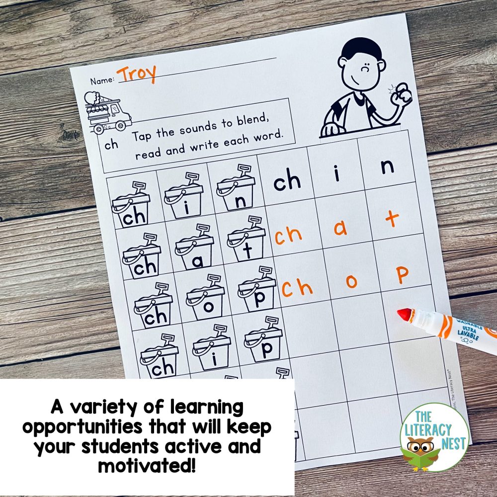 Consonant Digraphs Activities for Orton-Gillingham Lessons SUMMER ...