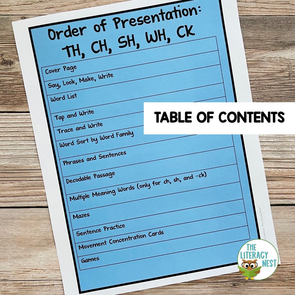 Consonant Digraphs Activities for Orton-Gillingham Lessons SUMMER ...