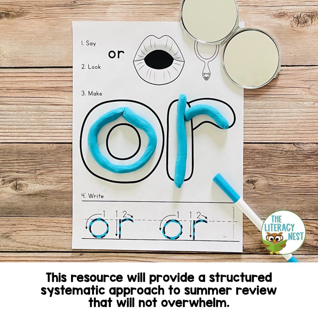Summer Review R-Controlled Vowels Phonics Activities - The Literacy Nest