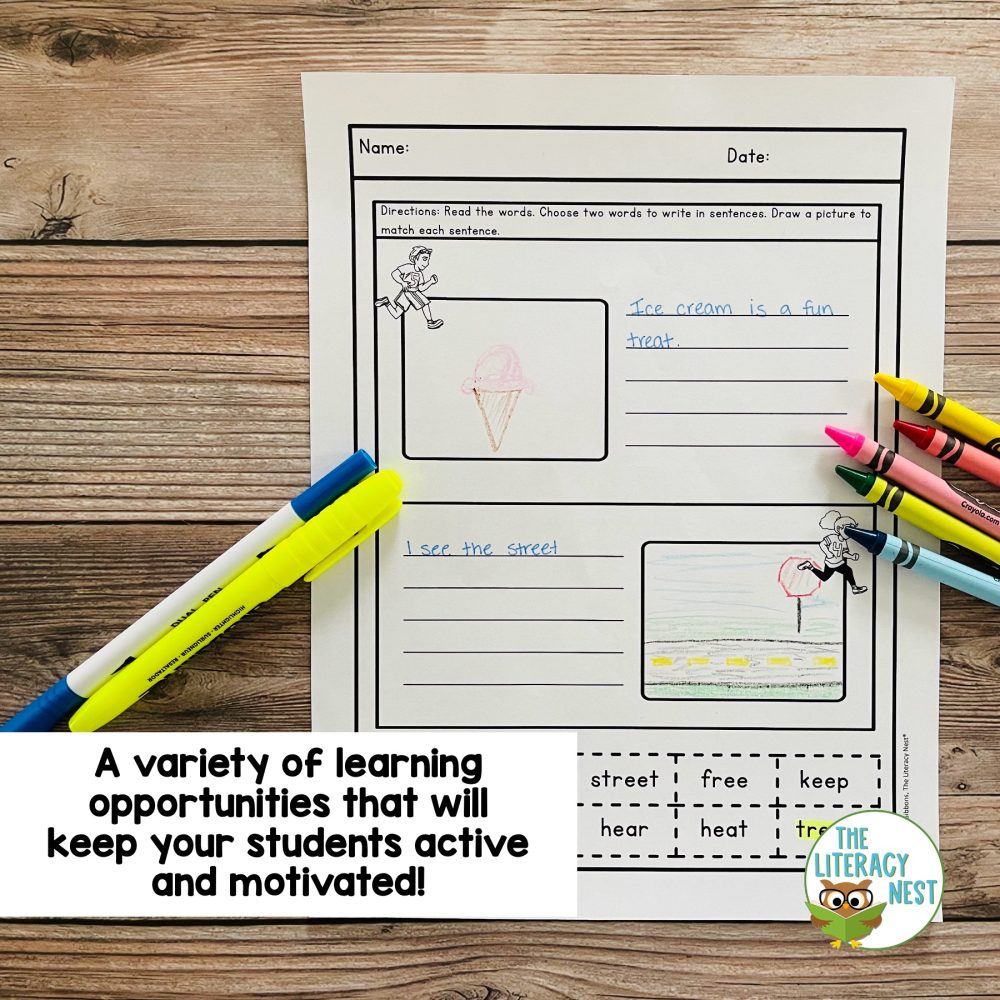 Summer Review: Vowel Teams and Diphthongs Phonics Activities and Worksheets - The Literacy Nest