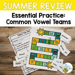 Summer Review: Vowel Teams and Diphthongs Phonics Activities and ...
