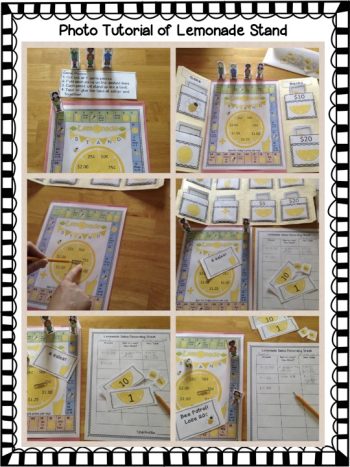 Summer Math Game Lemonade Stand - The Literacy Nest