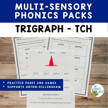 Trigraph TCH Phonics Activities for Orton-Gillingham Lessons - The ...