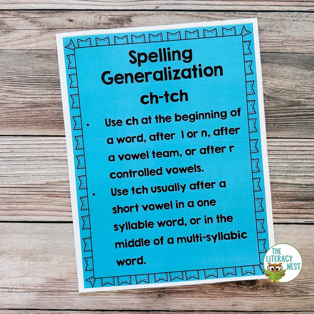 Trigraph TCH Phonics Activities for Orton-Gillingham Lessons - The ...