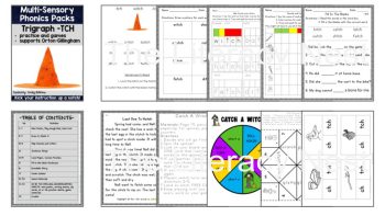 Trigraph: TCH | Orton-Gillingham Multisensory Phonics Activities ...