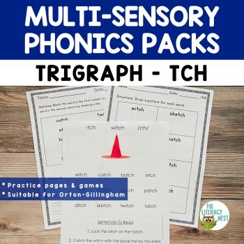 Trigraph TCH Orton-Gillingham Multisensory Activity - The Literacy Nest