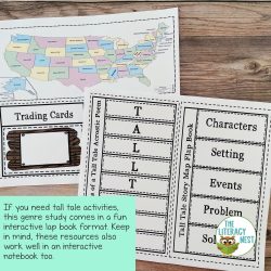 Tall Tales Literacy Activities, Graphic Organizers and Lapbook - The ...