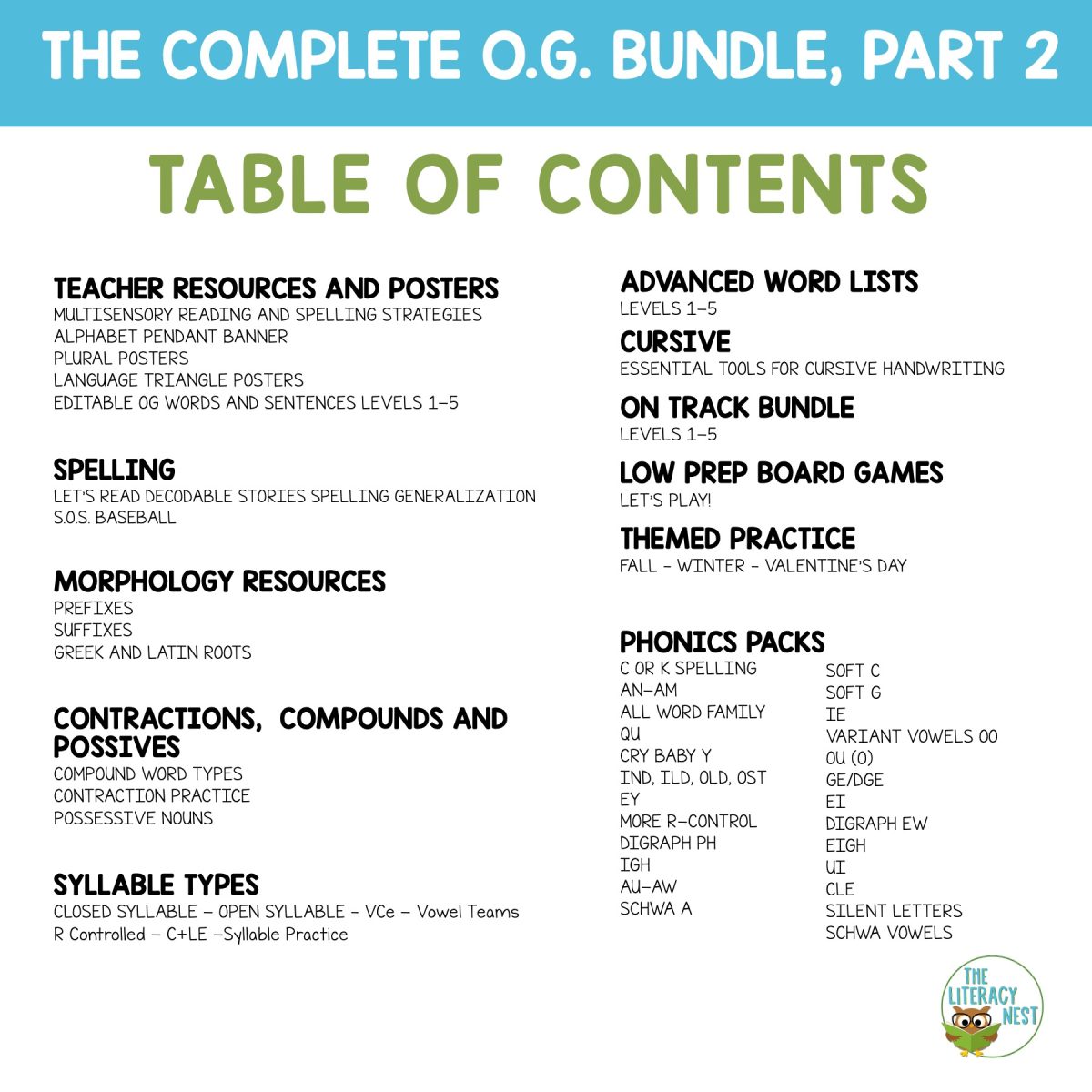 Orton-Gillingham Activities, Games and Worksheets Complete Bundle (part ...