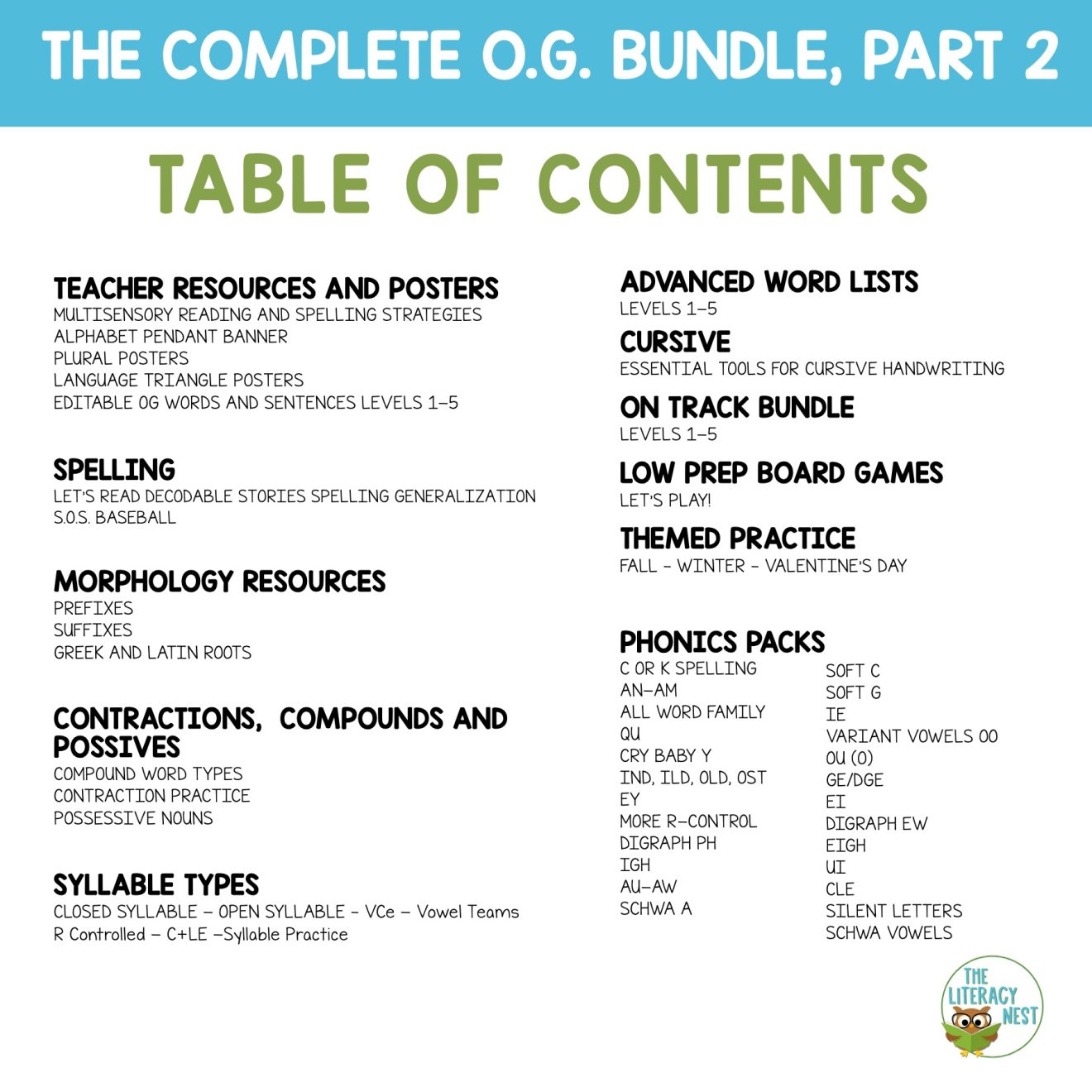 Orton-Gillingham Activities, Games and Worksheets Complete Bundle (part ...