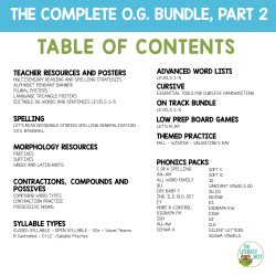 Orton-Gillingham Activities, Games and Worksheets Complete Bundle (part ...