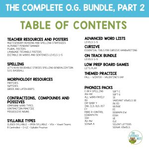 Orton-Gillingham Activities, Games and Worksheets Complete Bundle (part ...