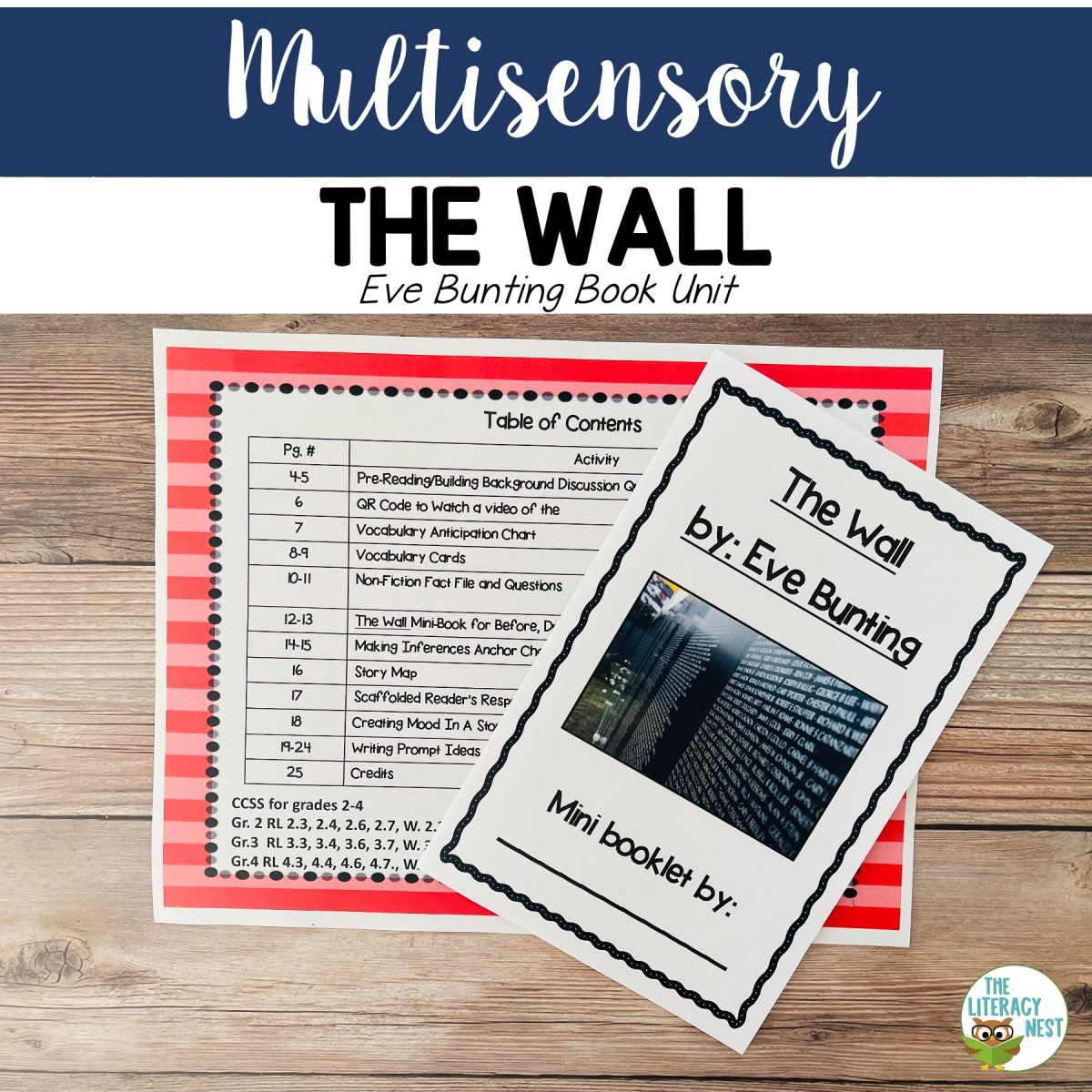 The Wall: Eve Bunting Book Unit Veterans and Memorial Day - The ...