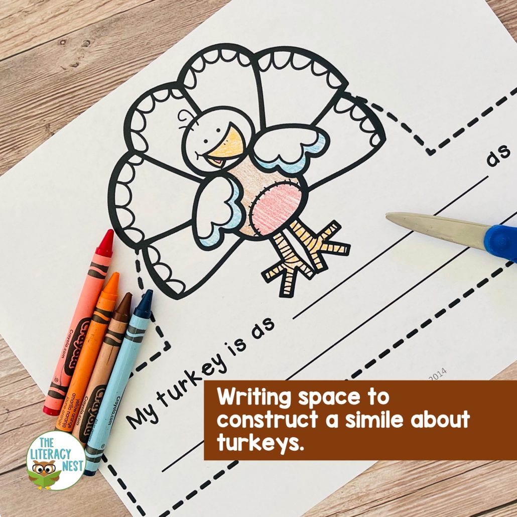 Simile Practice Turkey Headbands - The Literacy Nest