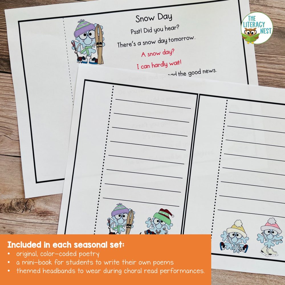 Partner Poems for Reading Fluency Practice - Choral & Partner Reading ...