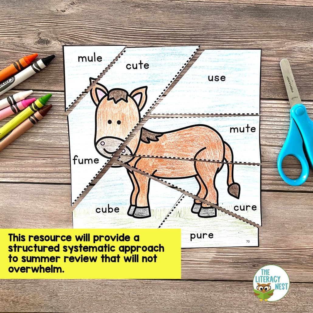 Summer Review: VCe | Phonics Packs Words Activities Worksheets ...