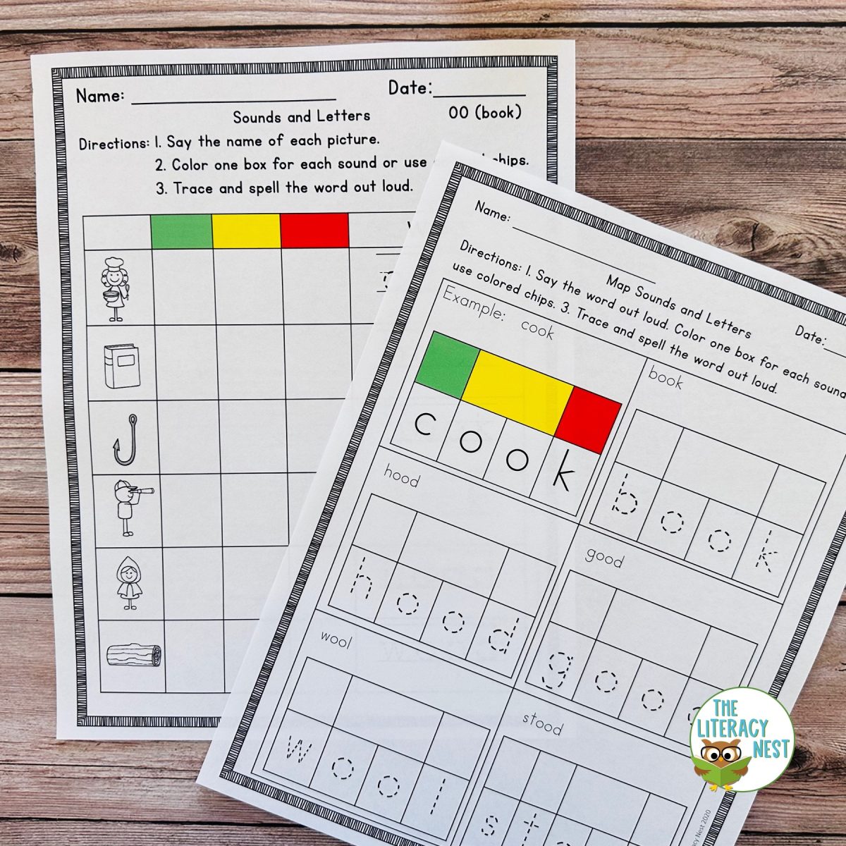 Vowel Teams OO Worksheets and Activities for Orton-Gillingham Lessons ...