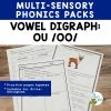 Vowel Team OU /oo/ Phonics Activities for Orton-Gillingham Lessons ...