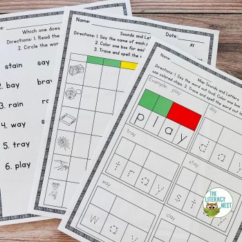 Vowel Teams AI AY Phonics Activities for Orton-Gillingham Lessons - The ...