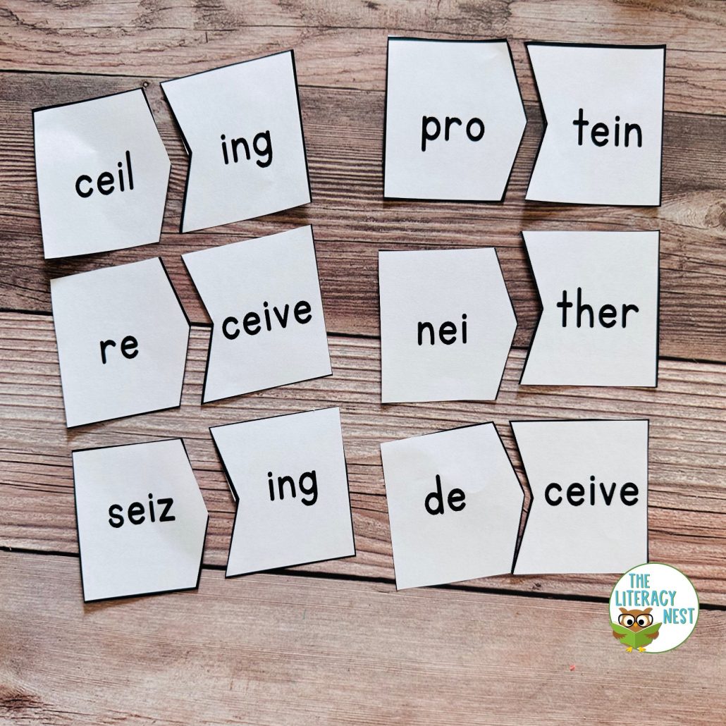 Vowel Team EI Phonics Activities for Orton-Gillingham Lessons - The ...