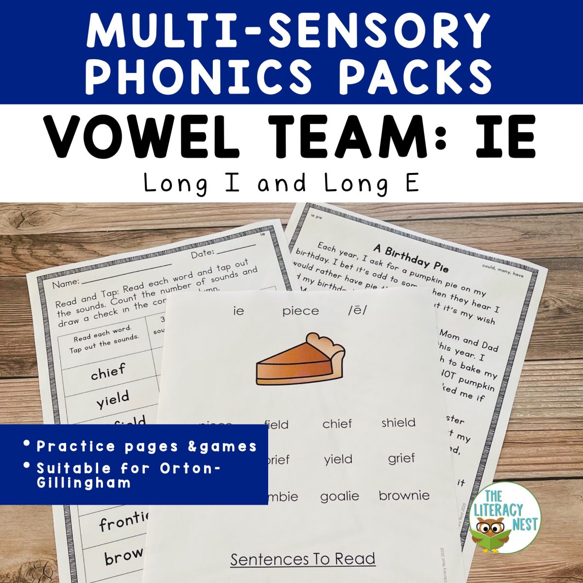 IE Phonics Activities for Orton-Gillingham Lessons - The Literacy Nest